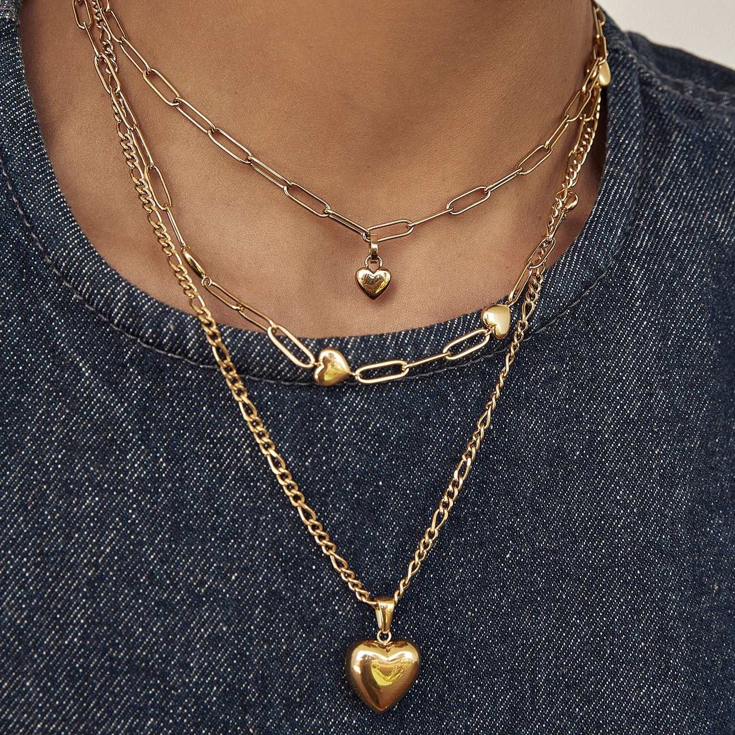 Arms of Eve Lev Heart Necklace golden hearts |Milc Homewares. – Milc ...