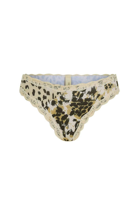 Spell Snow Leopard Lace Brief Animal | milc boutique. – Milc. Boutique